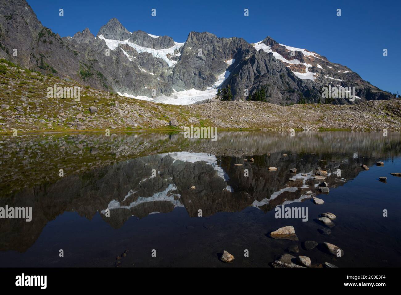 Wa16685 00 Washington Reflection Of Mount Shuksan In Lake Ann In