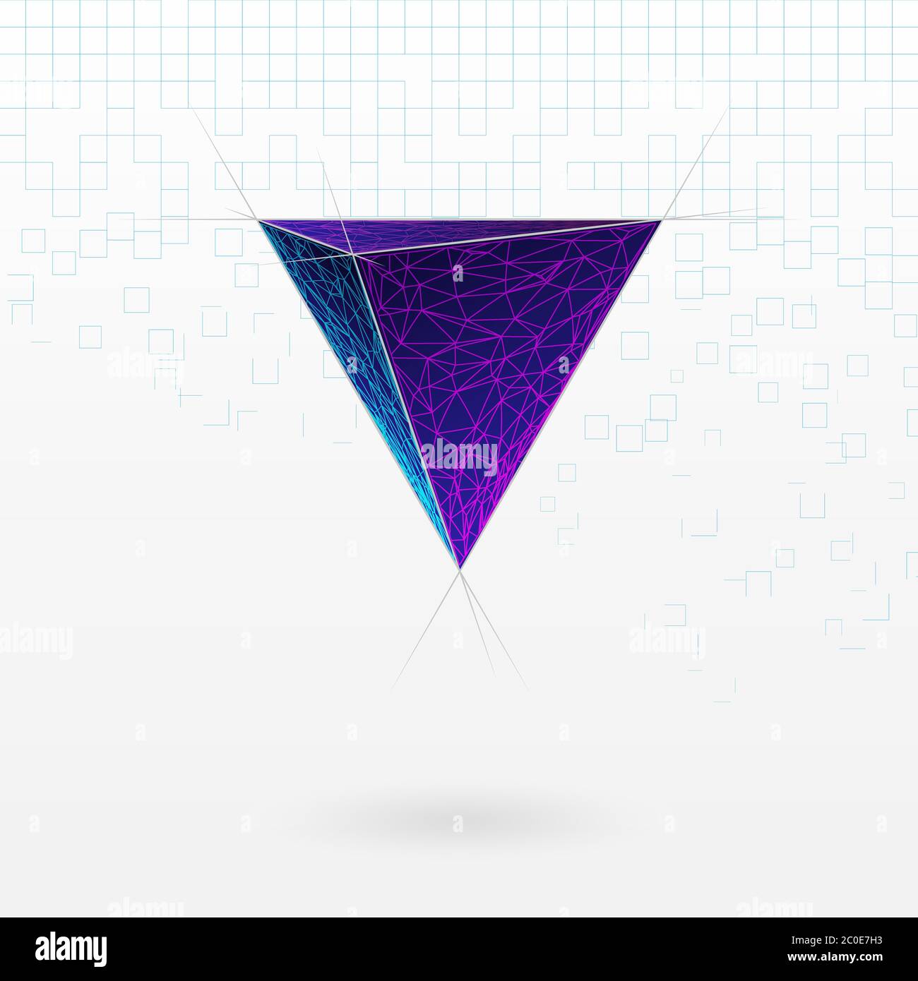 3d triangular model Stock Vector Images - Alamy