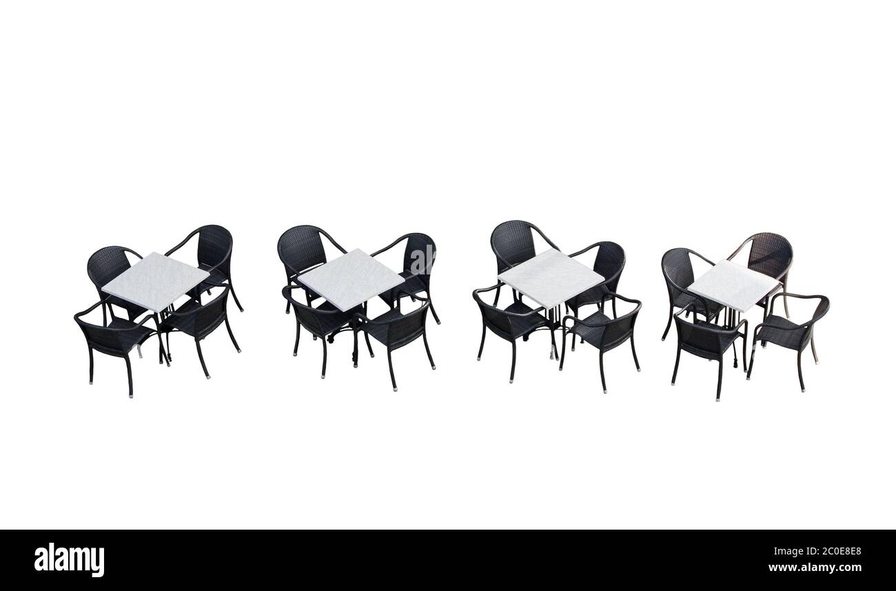 Tables outdoors Cut Out Stock Images & Pictures - Alamy