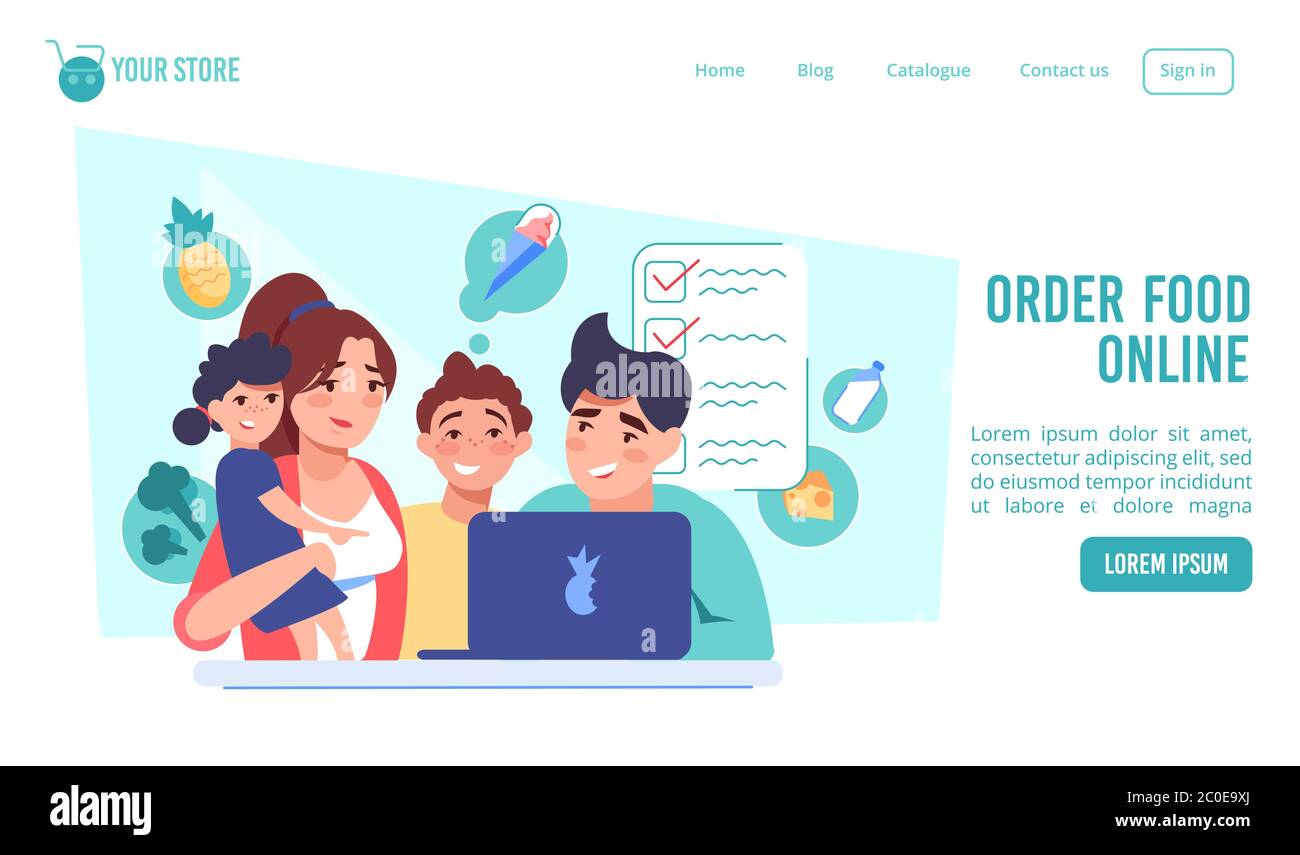 Food order checklist Stock Vector Images - Alamy