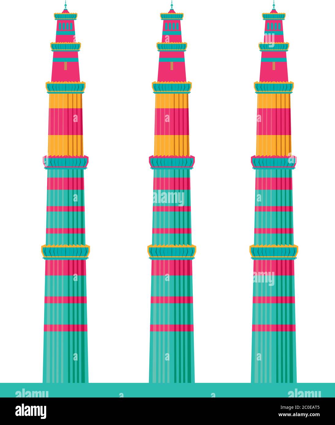 indian towers temple structure icon vector illustration design Stock ...