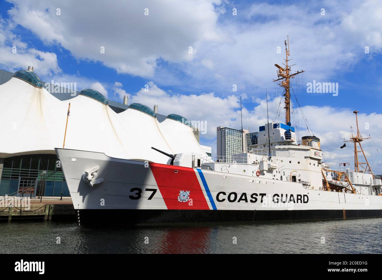 Coast Guard Cutter Taney & Columbus Center, Inner Harbor, Baltimore ...
