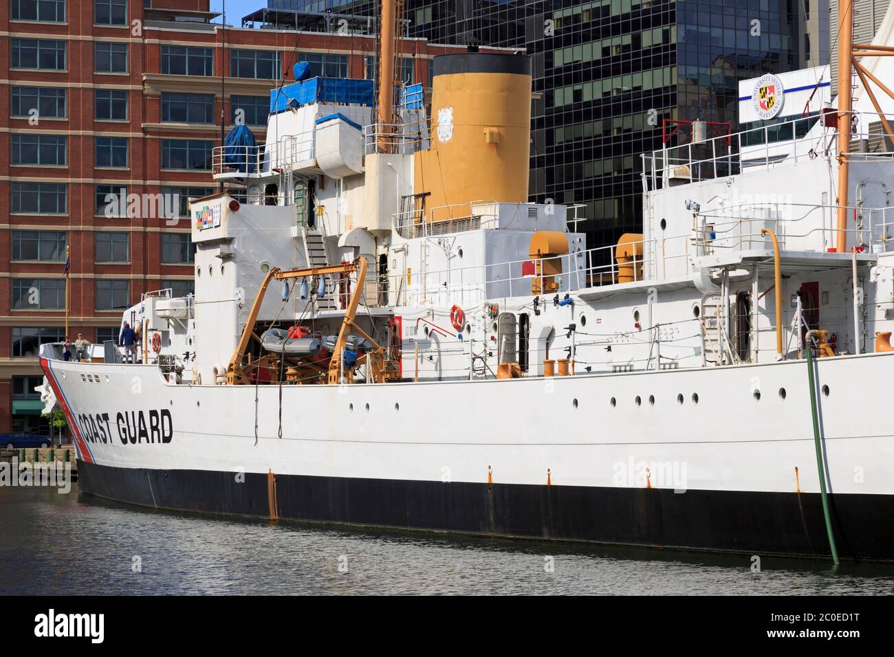 Coast Guard Cutter Taney, Inner Harbor, Baltimore, Maryland, USA Stock ...
