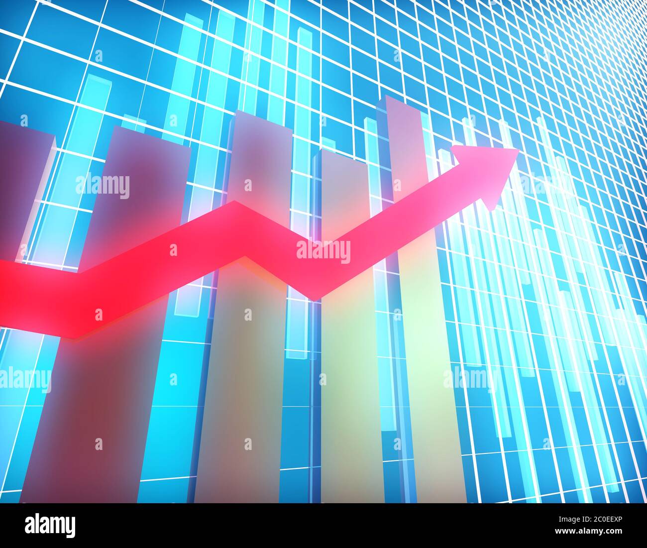 Economic success arrow, stock market statistics career success Stock ...