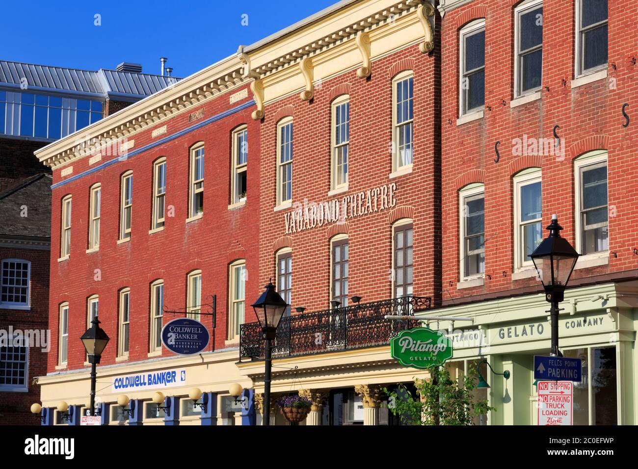 Market Square in Fells Point Historic District, Baltimore, Maryland ...