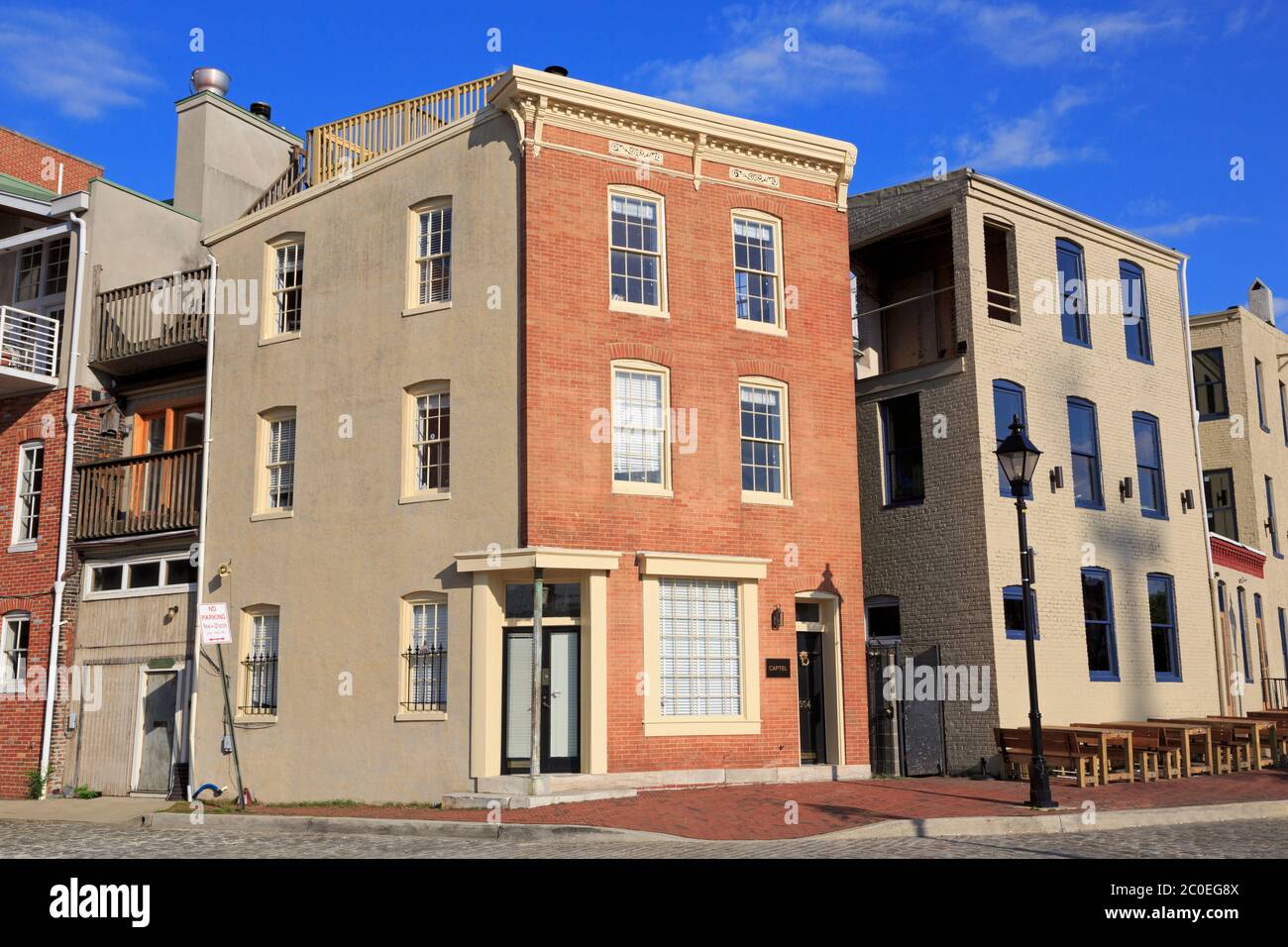 Market Square in Fells Point Historic District, Baltimore, Maryland ...