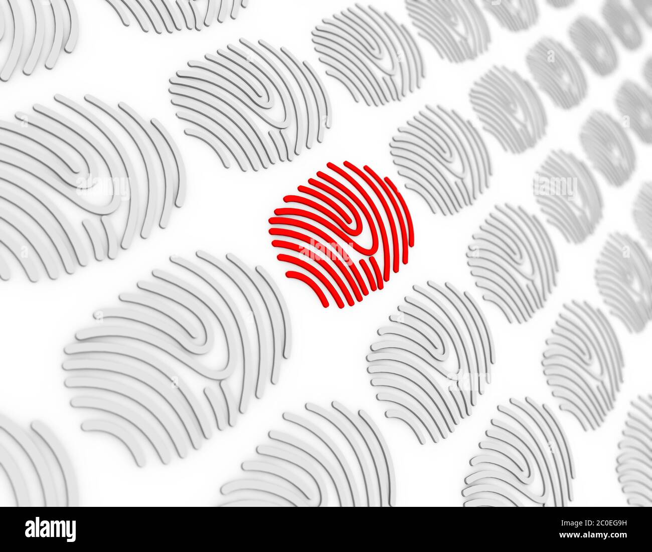 Smart technology fingerprint, identification and data Stock Photo - Alamy