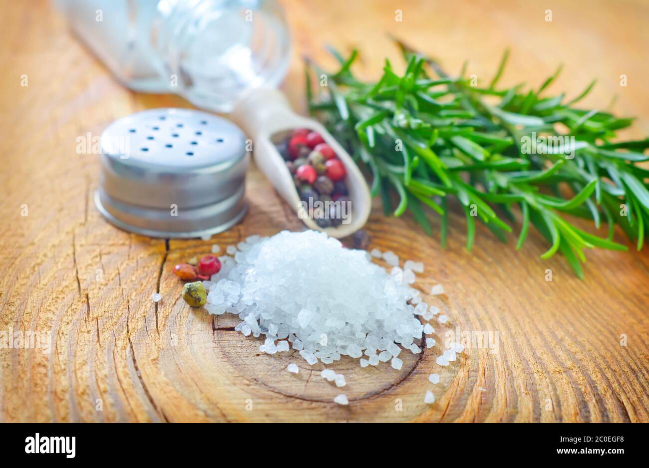 sea salt and spice Stock Photo - Alamy
