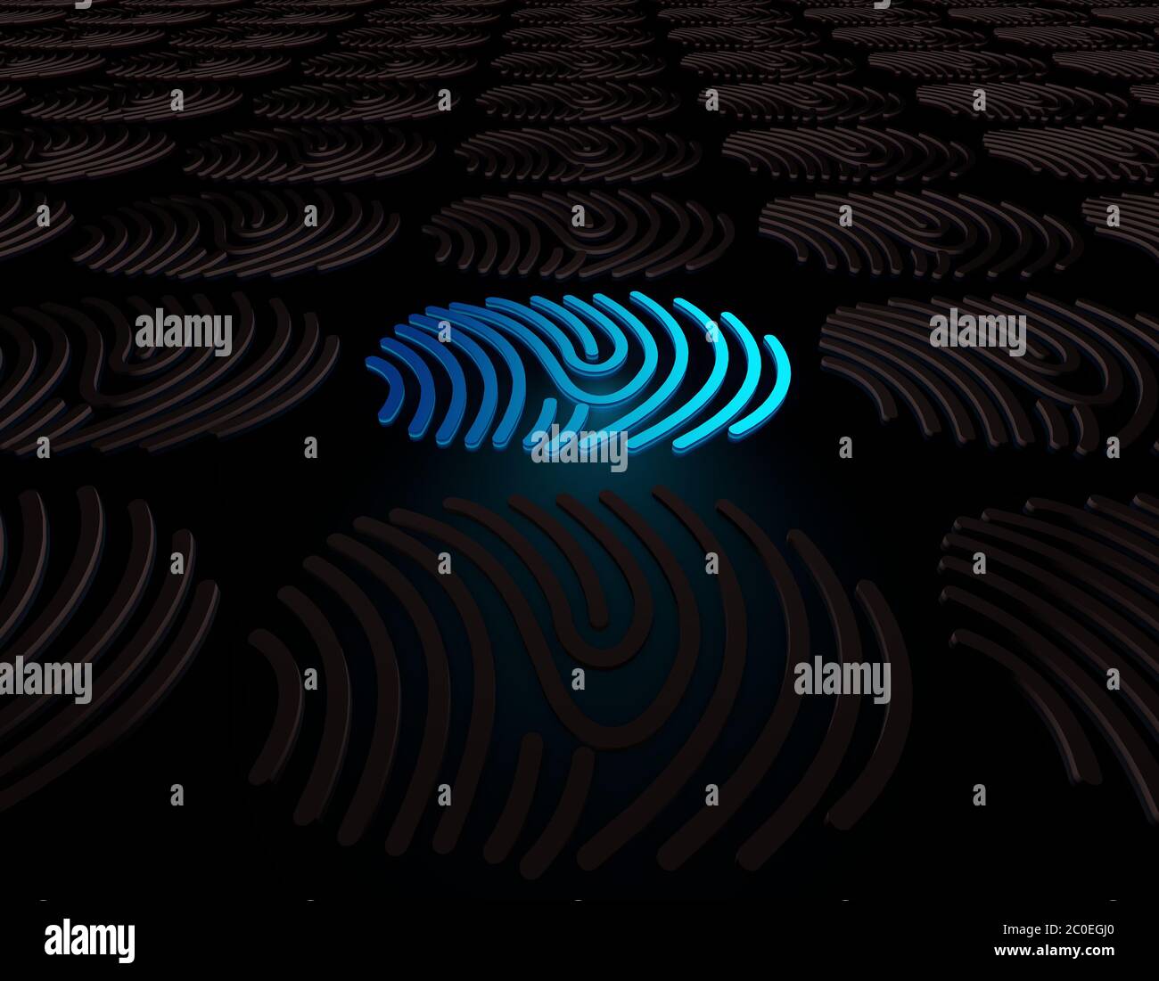 Smart technology fingerprint, identification and data Stock Photo - Alamy