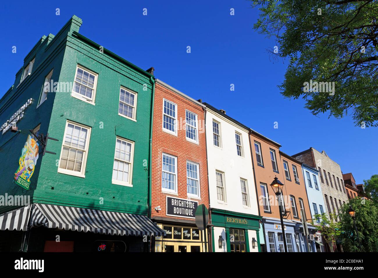 Market Square in Fells Point Historic District, Baltimore, Maryland ...
