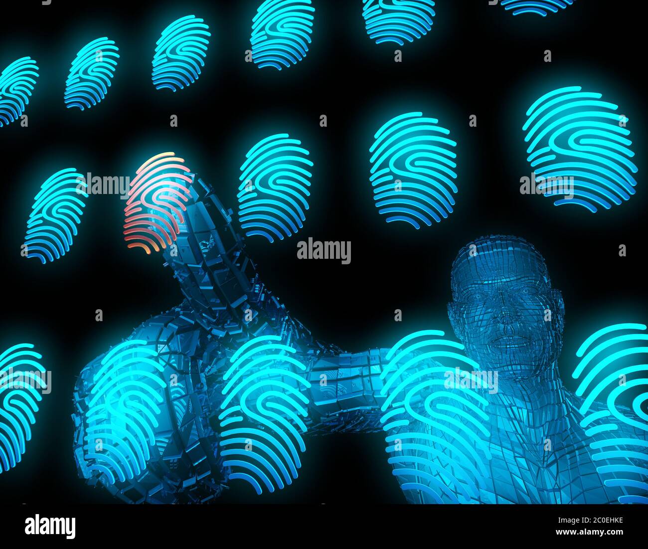 Artificial intelligence technology coding hi-res stock photography and ...