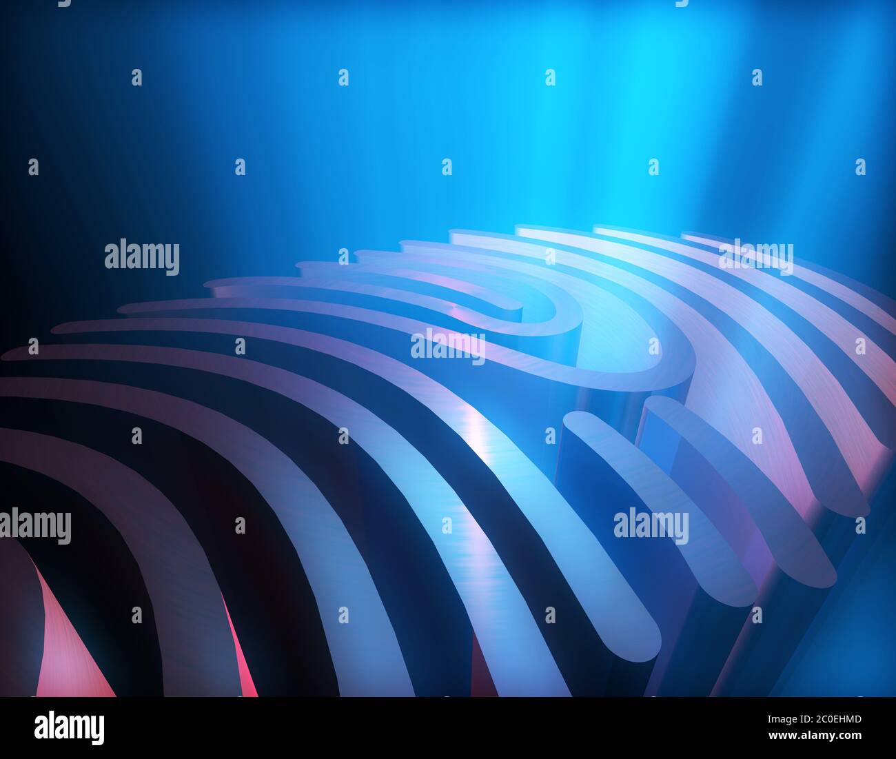 Smart technology fingerprint, identification Stock Photo - Alamy