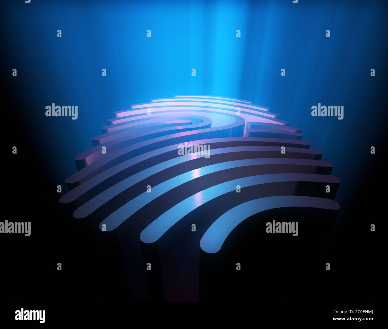 Smart technology fingerprint, identification Stock Photo - Alamy