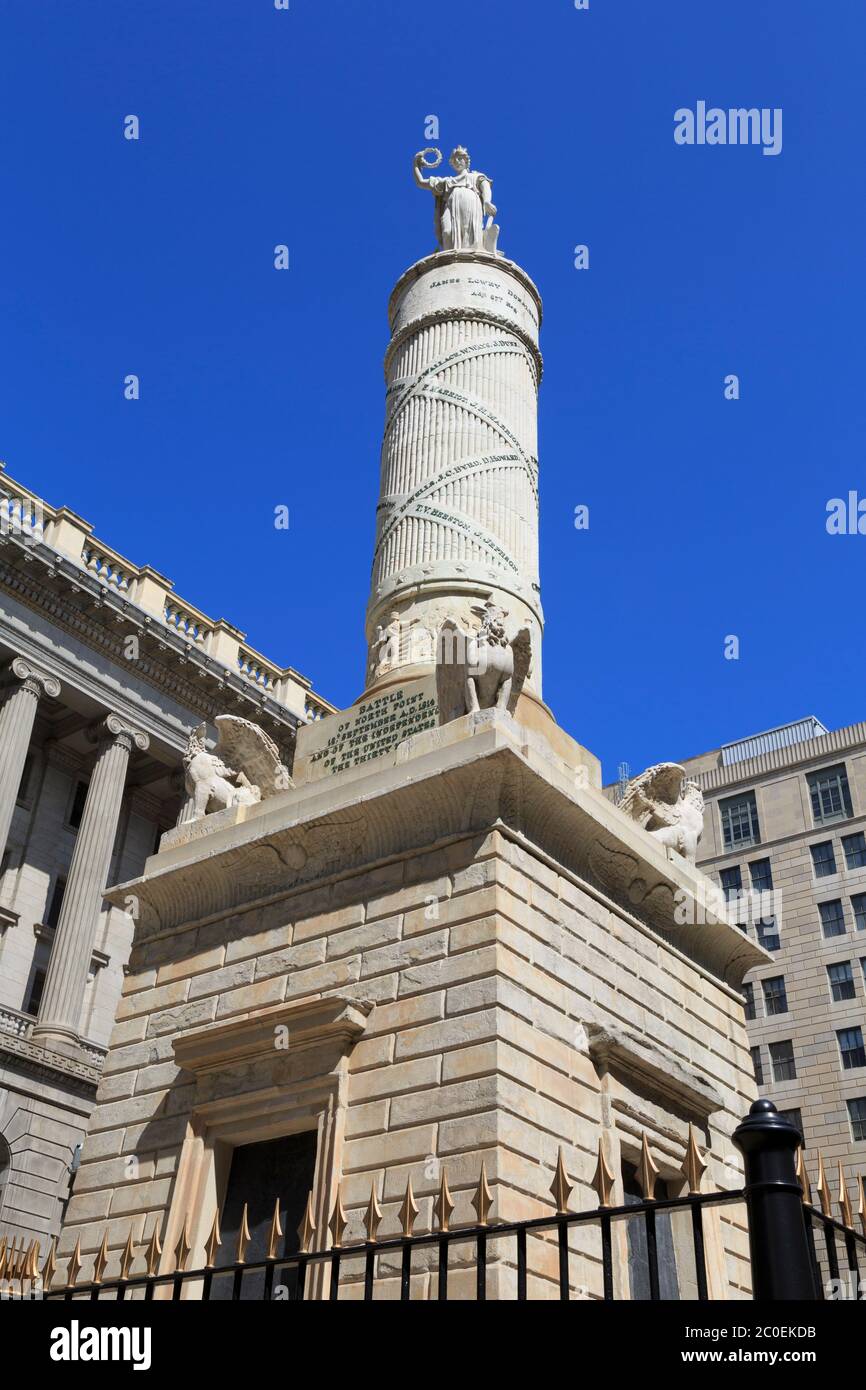 Battle Monument, Baltimore, Maryland, USA Stock Photo - Alamy