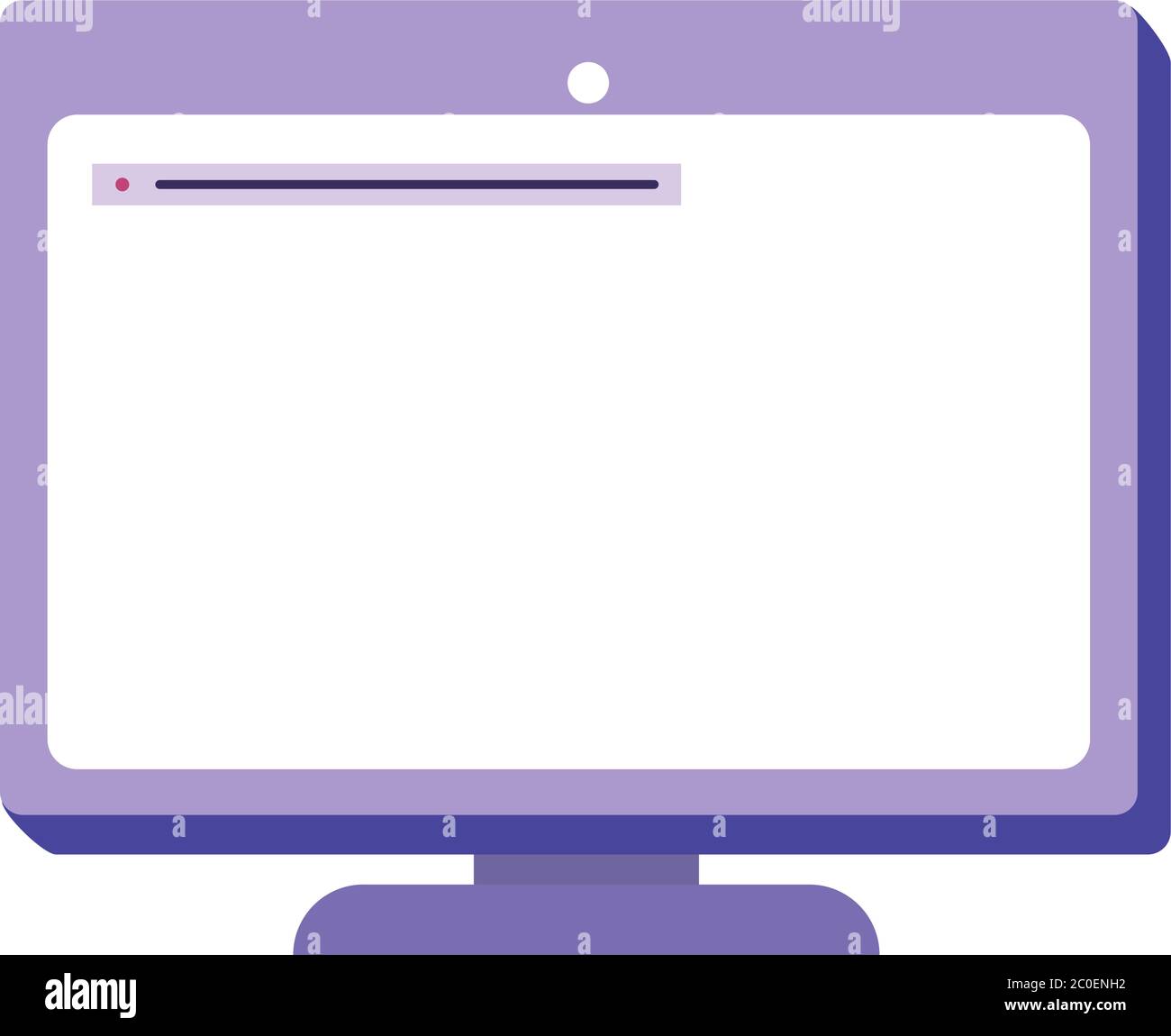 computer monitor screen website isolated icon design white background ...