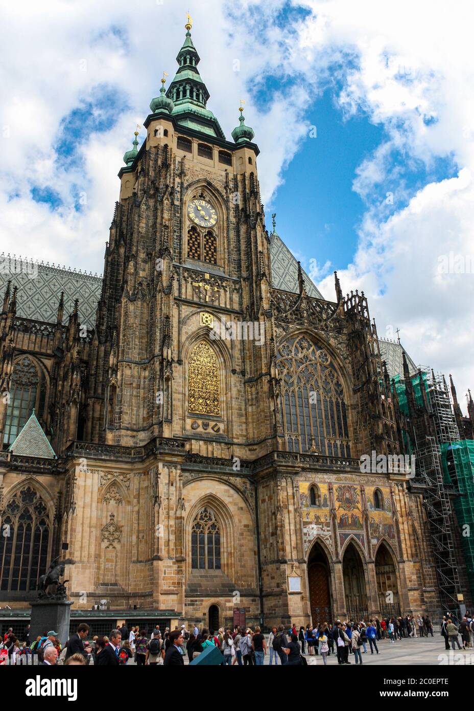 The beautiful stone church in Prague Stock Photo - Alamy