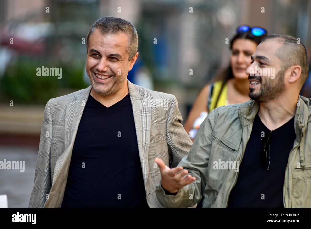 Armenian men in Northern Avenue, Yerevan, Armenia Stock Photo - Alamy