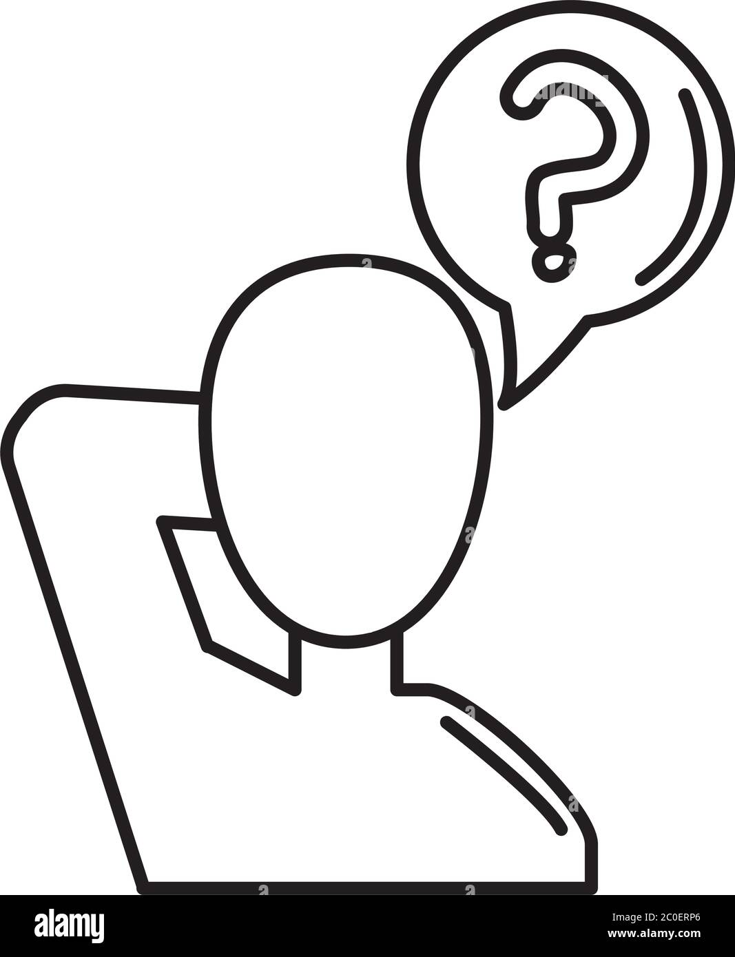 alzheimer disease, confused character question mark, decrease in mental ...