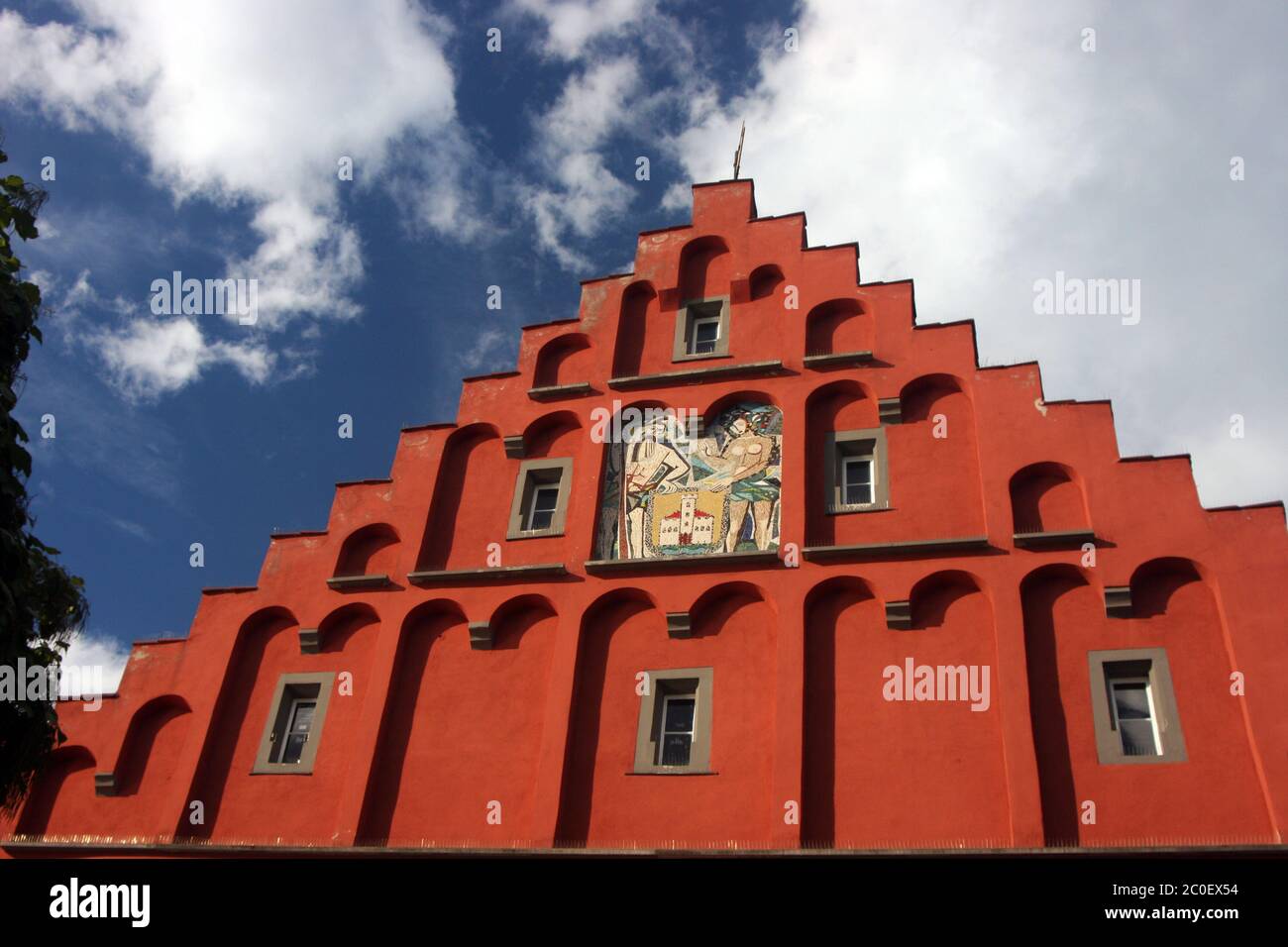 Stepped gable on a building in Meersburg Stock Photo - Alamy