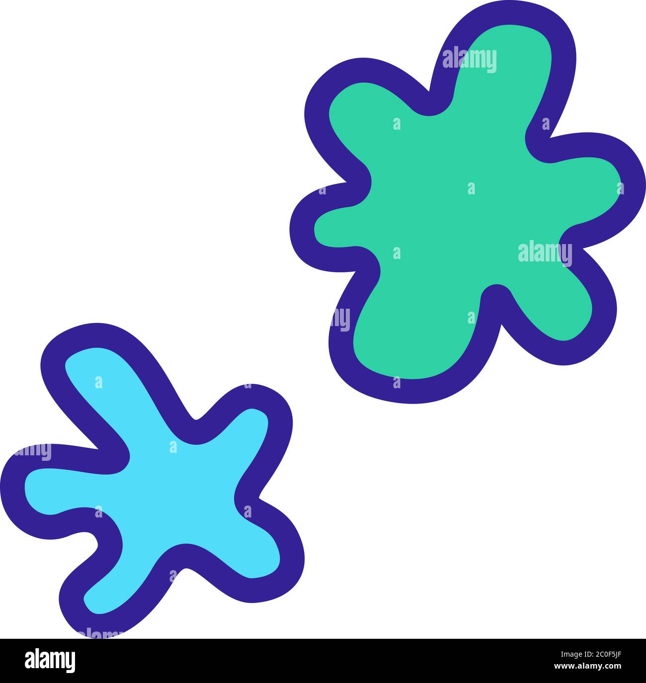 paint blots icon vector outline illustration Stock Vector Image & Art ...