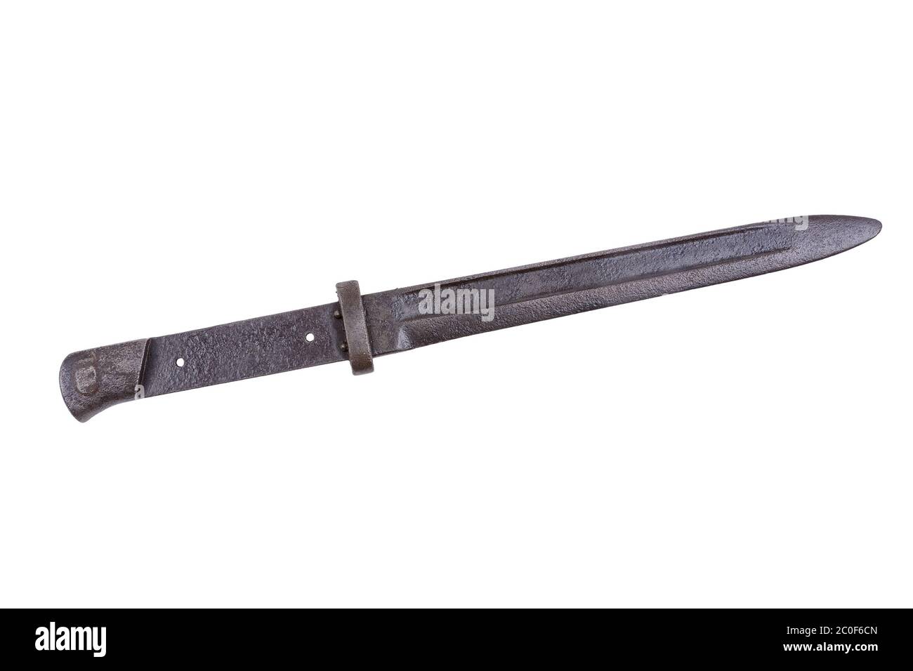 Old bayonet on a white background Stock Photo - Alamy