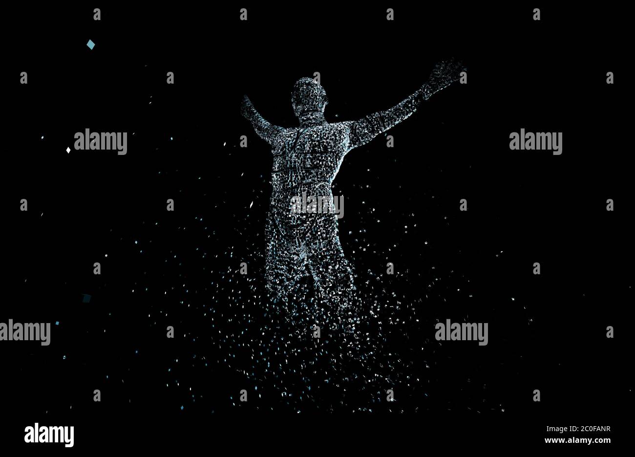 Artificial intelligence technology, jumping Stock Photo - Alamy