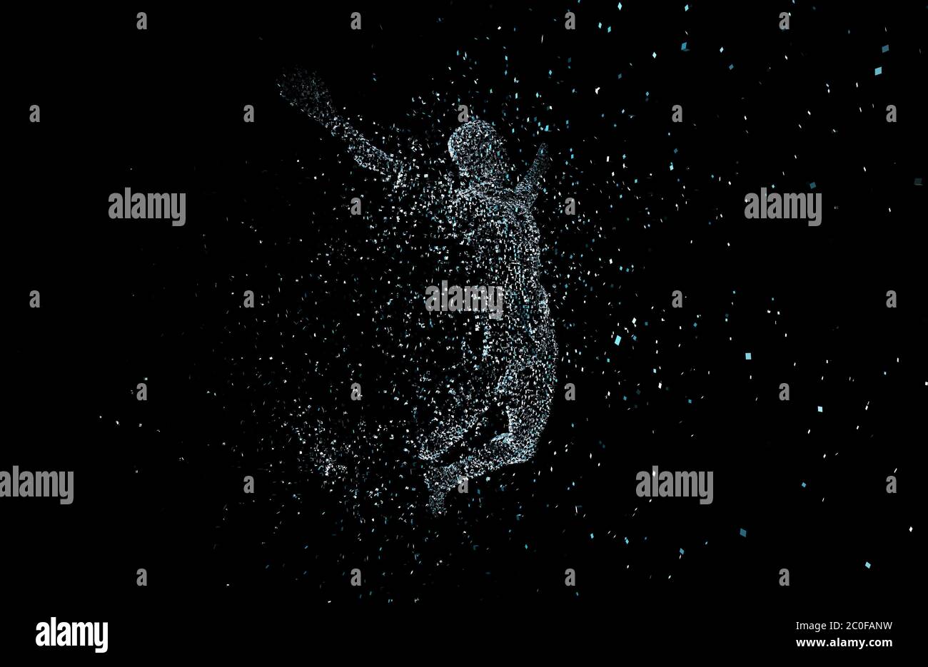 Artificial intelligence technology, jumping Stock Photo - Alamy