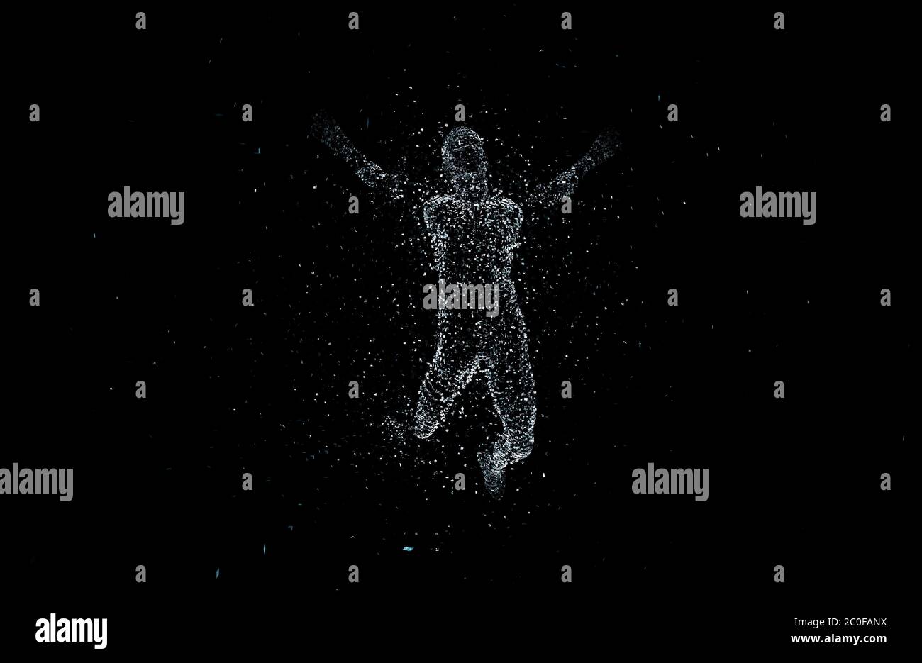 Artificial intelligence technology, jumping Stock Photo - Alamy