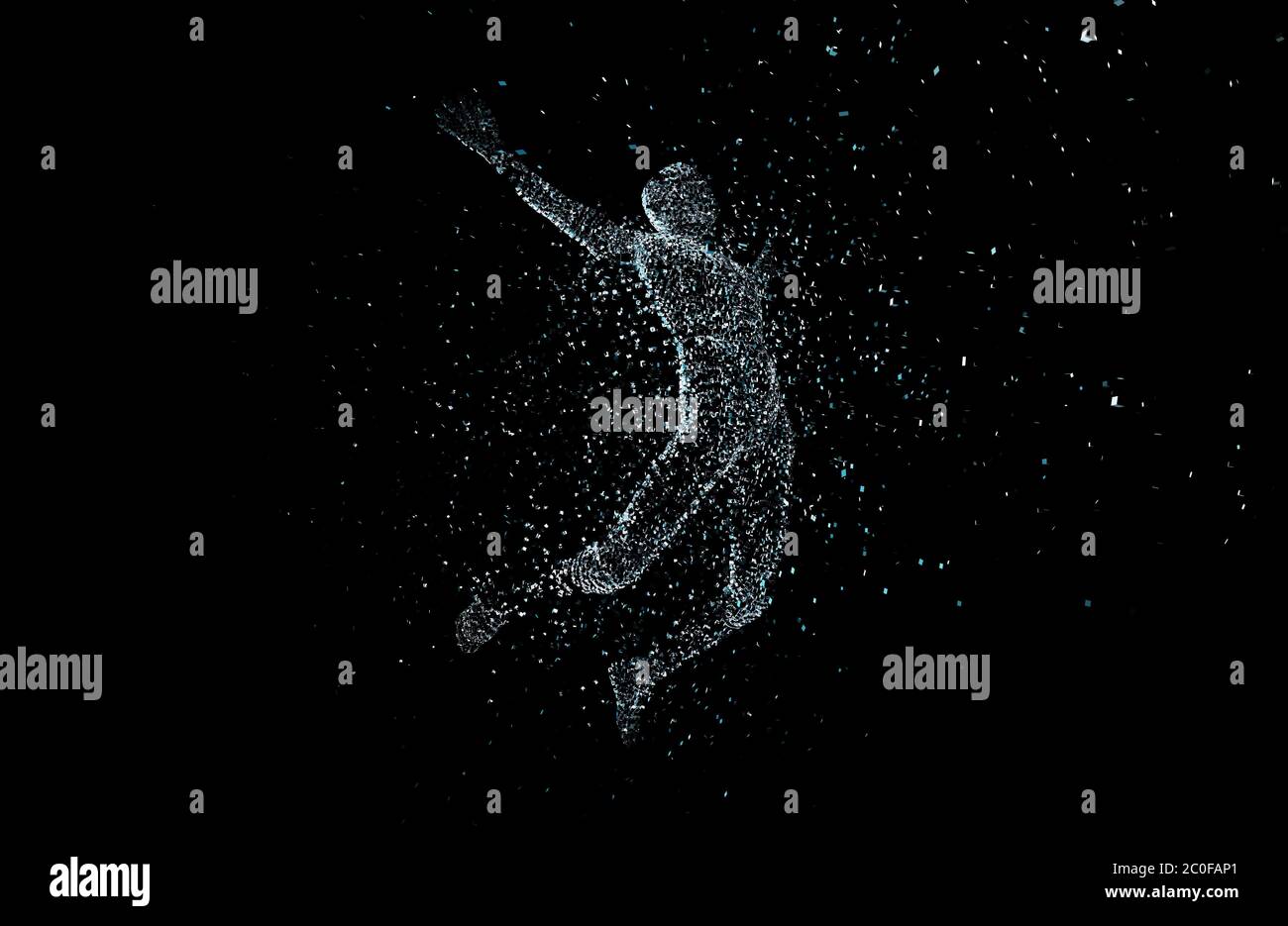 Artificial intelligence technology, jumping Stock Photo - Alamy