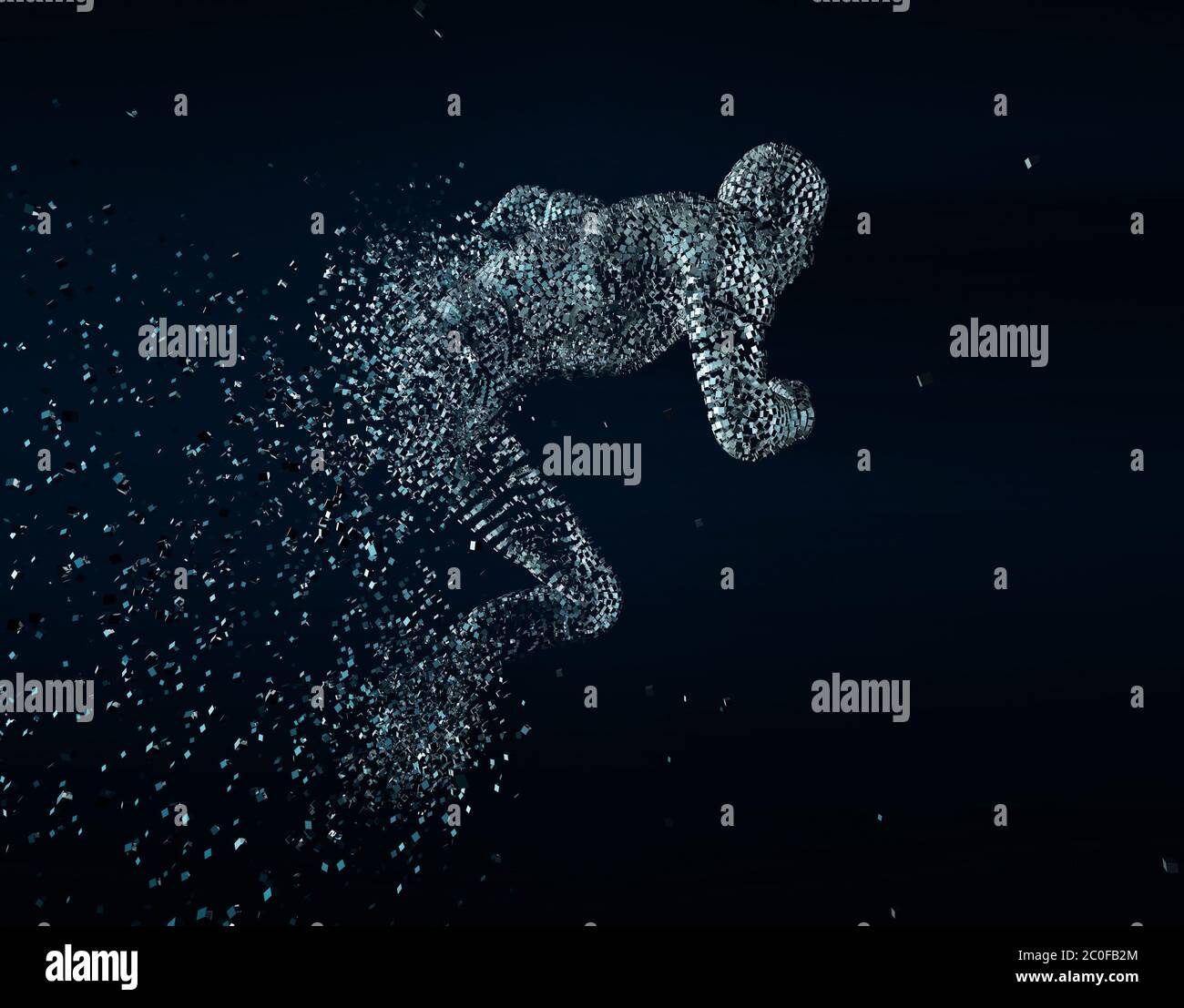 Artificial intelligence technology, running Stock Photo - Alamy