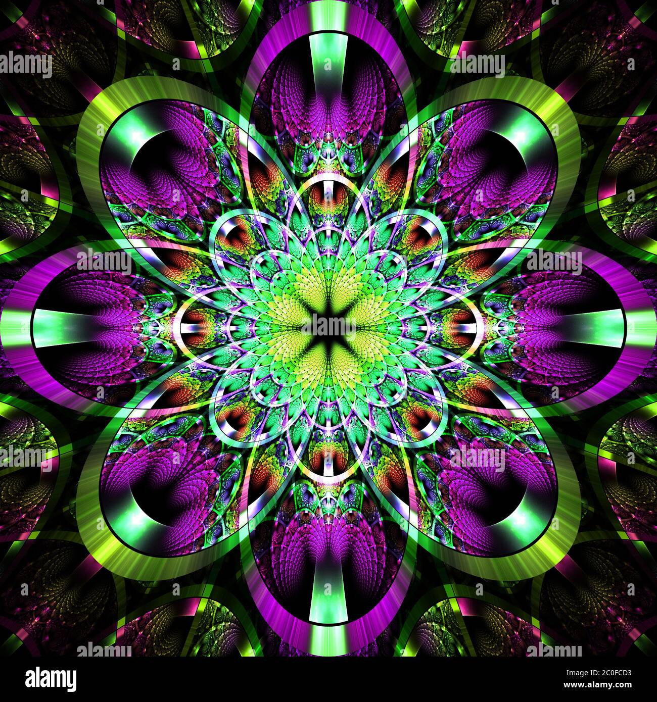 Symmetrical mosaic stones hi-res stock photography and images - Alamy