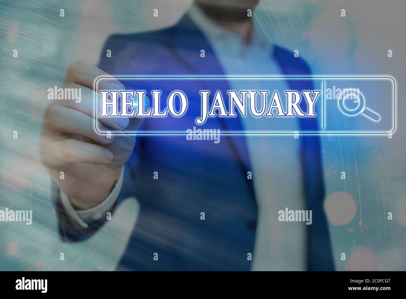 Word writing text Hello January. Business photo showcasing greeting ...