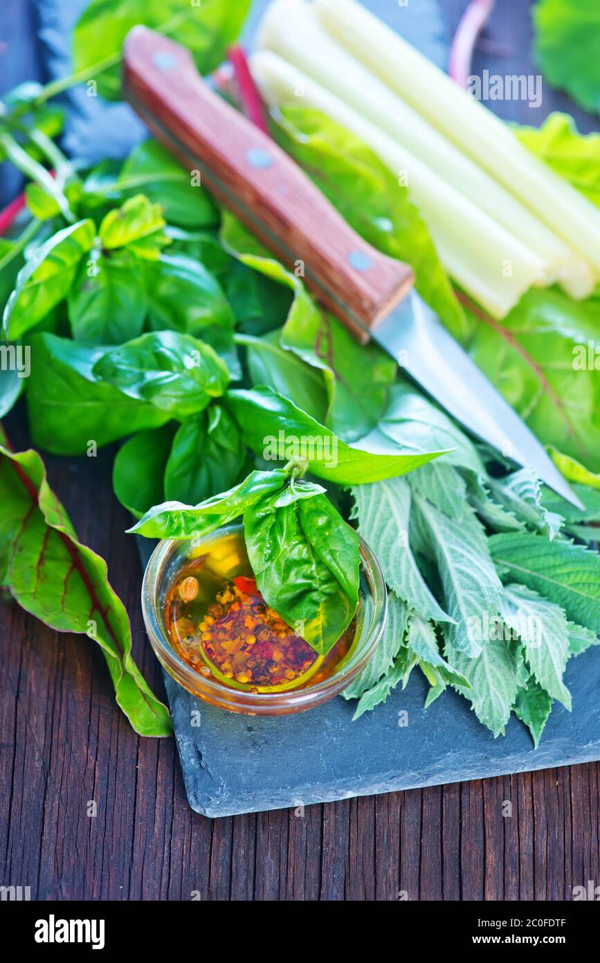 fresh grasses and vegetables Stock Photo - Alamy