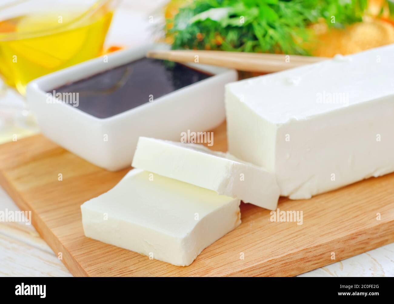 Tofu blocks hi-res stock photography and images - Alamy