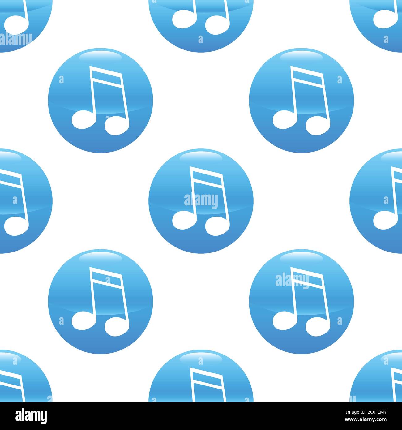 Sixteenth note sign pattern Stock Photo - Alamy