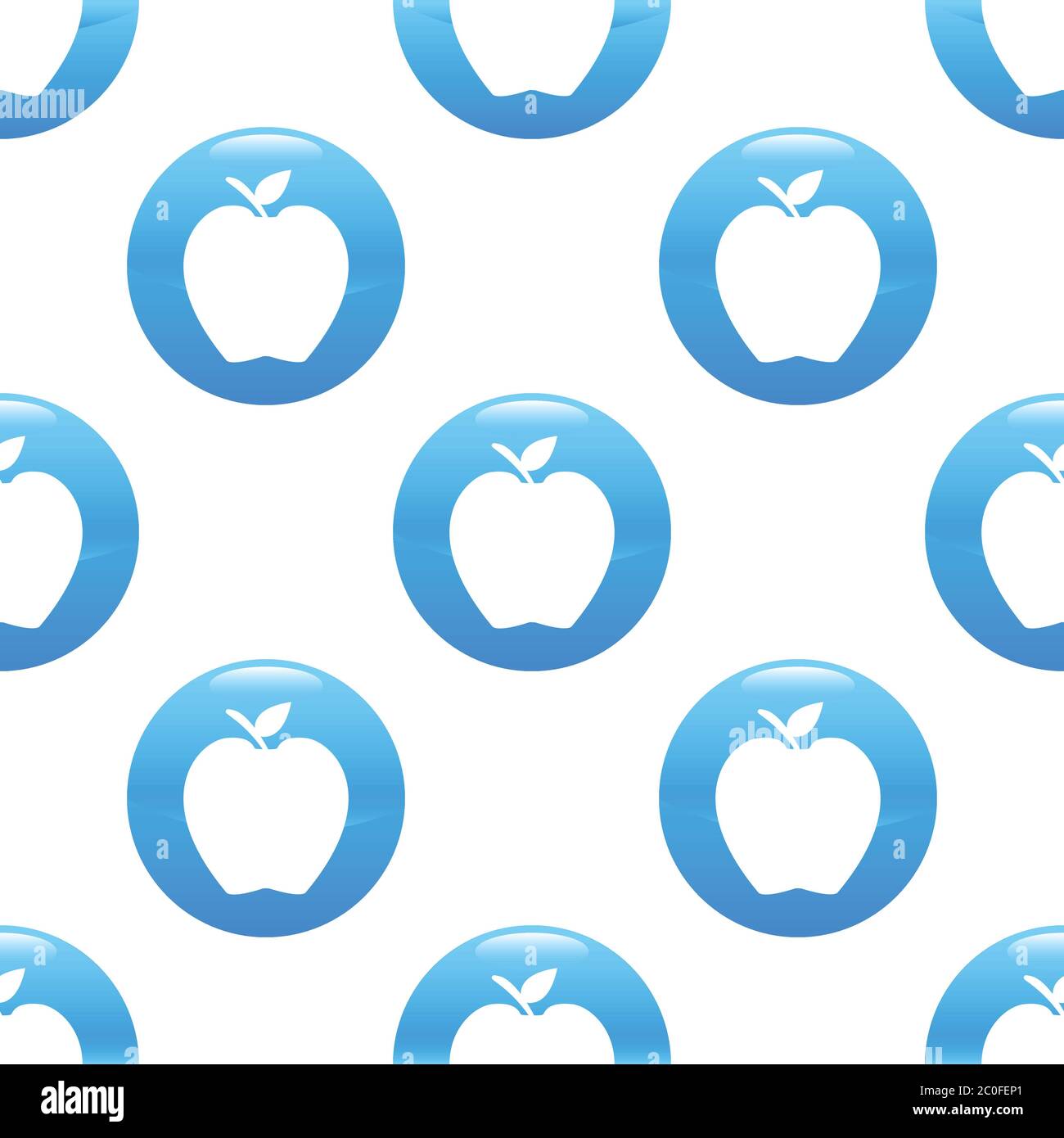 Apple pattern vector seamless Cut Out Stock Images & Pictures - Alamy