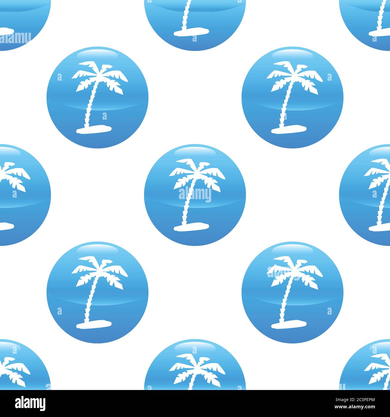 Palm tree illustration pattern hi-res stock photography and images - Alamy