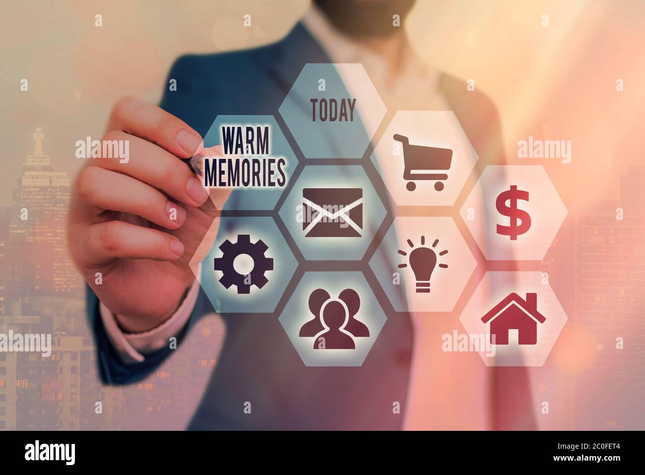 Conceptual hand writing showing Warm Memories. Concept meaning ...