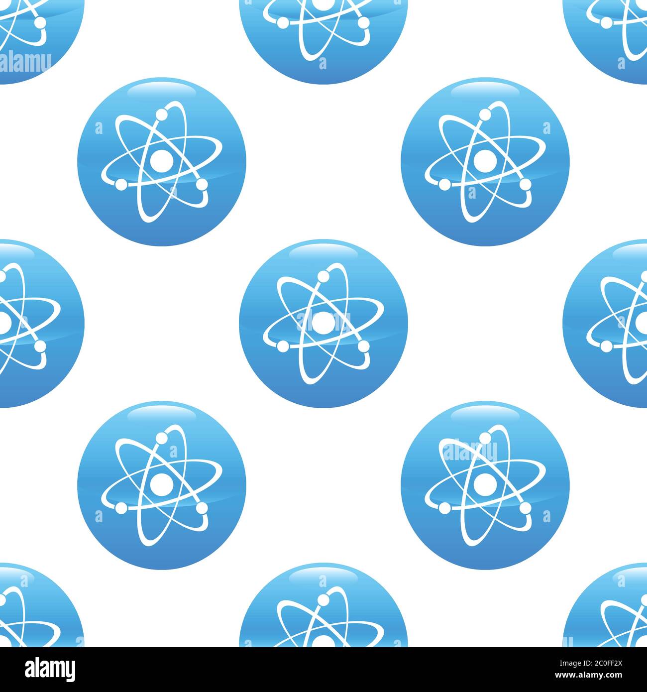 Atom sign pattern Stock Photo - Alamy