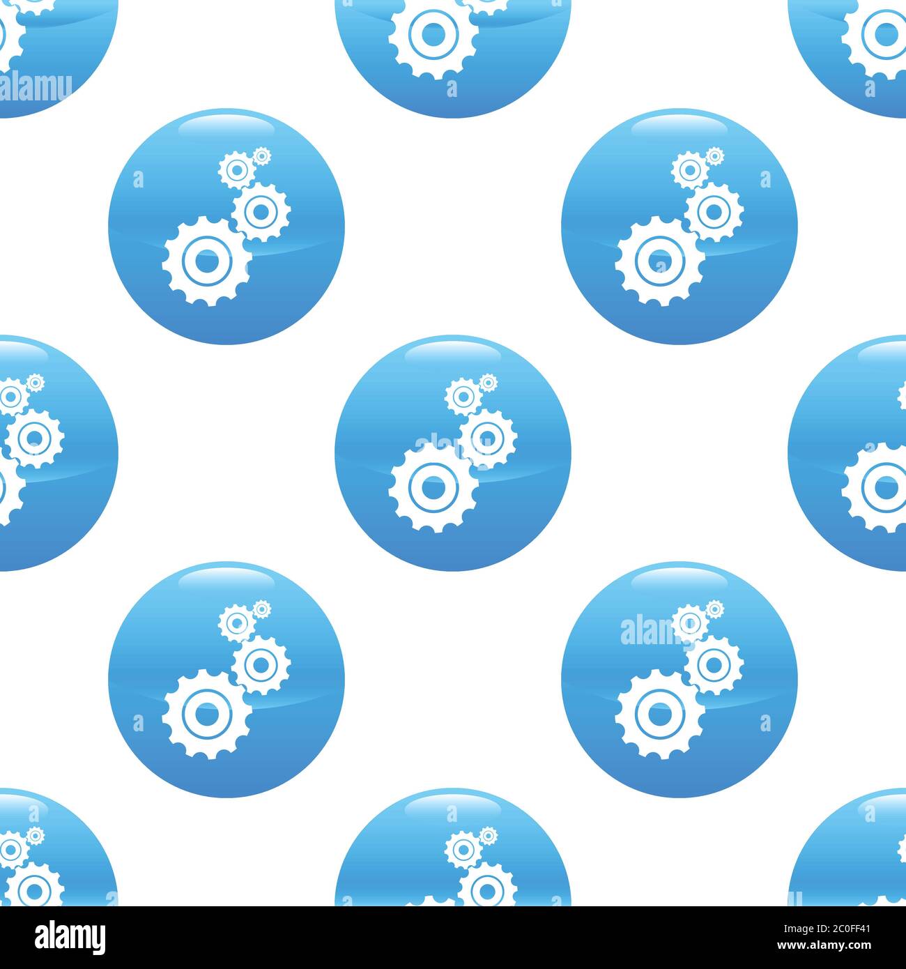 Gears sign pattern Stock Photo - Alamy