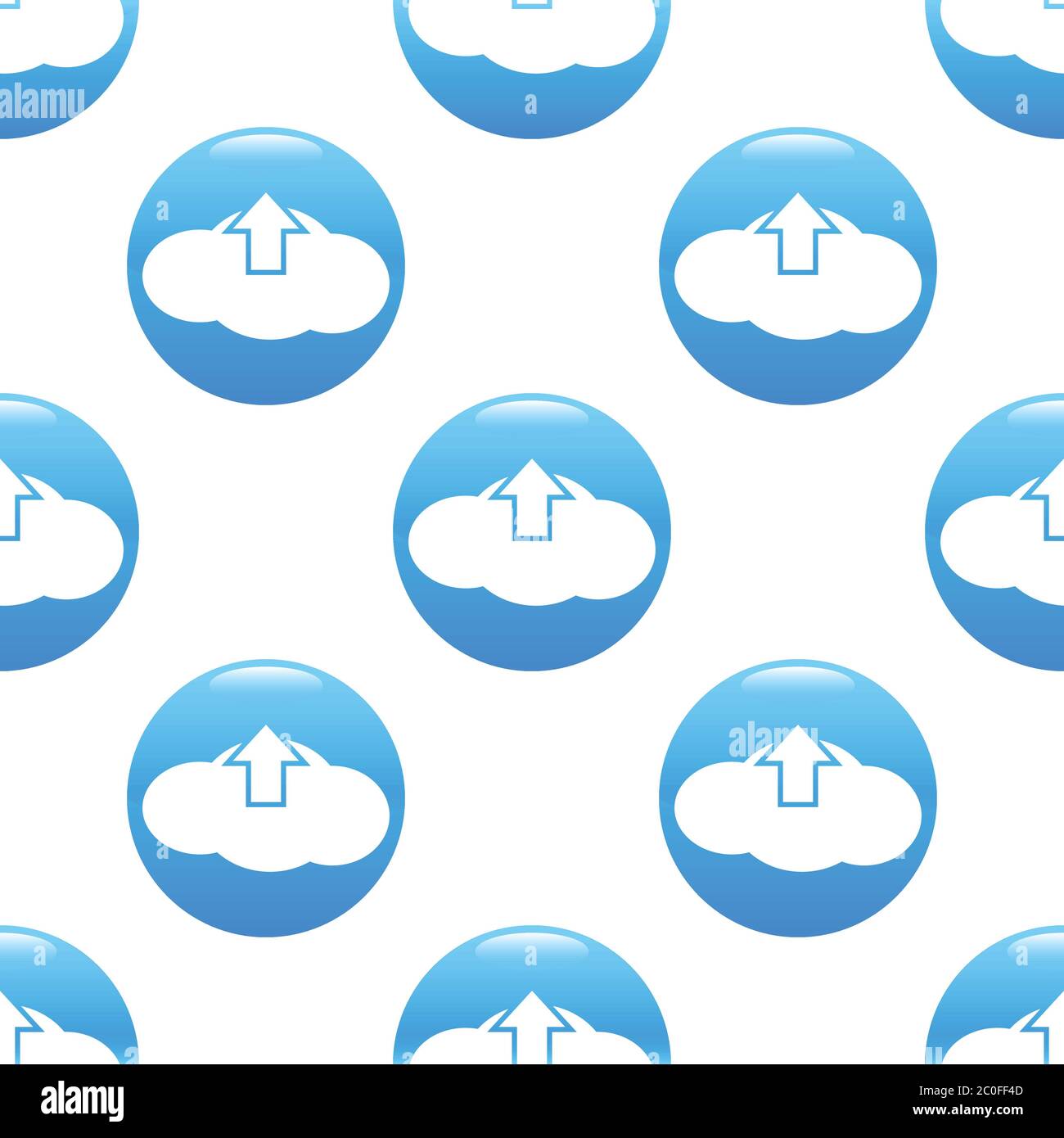 Cloud upload sign pattern Stock Photo - Alamy