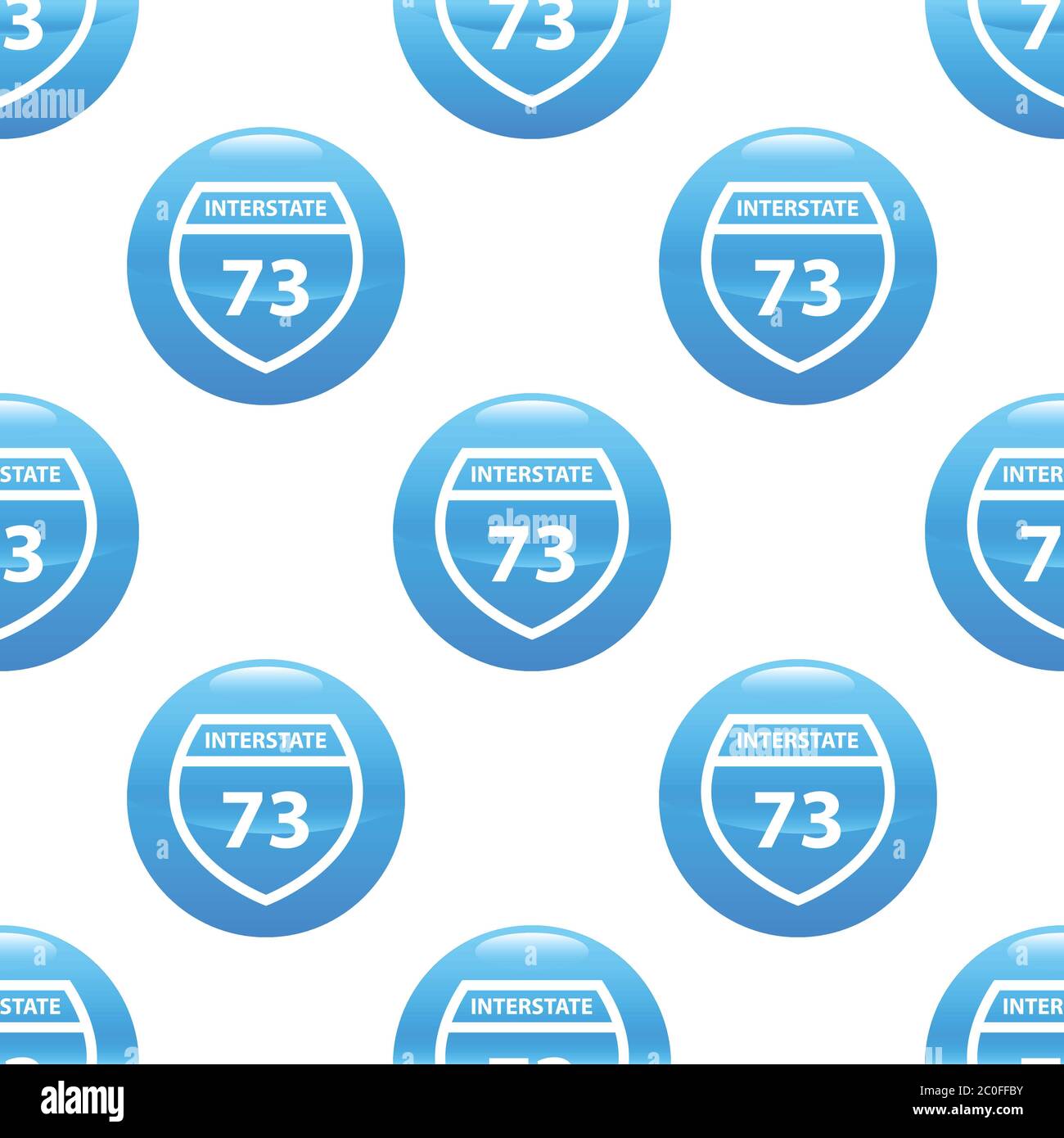 Interstate 73 sign pattern Stock Photo - Alamy