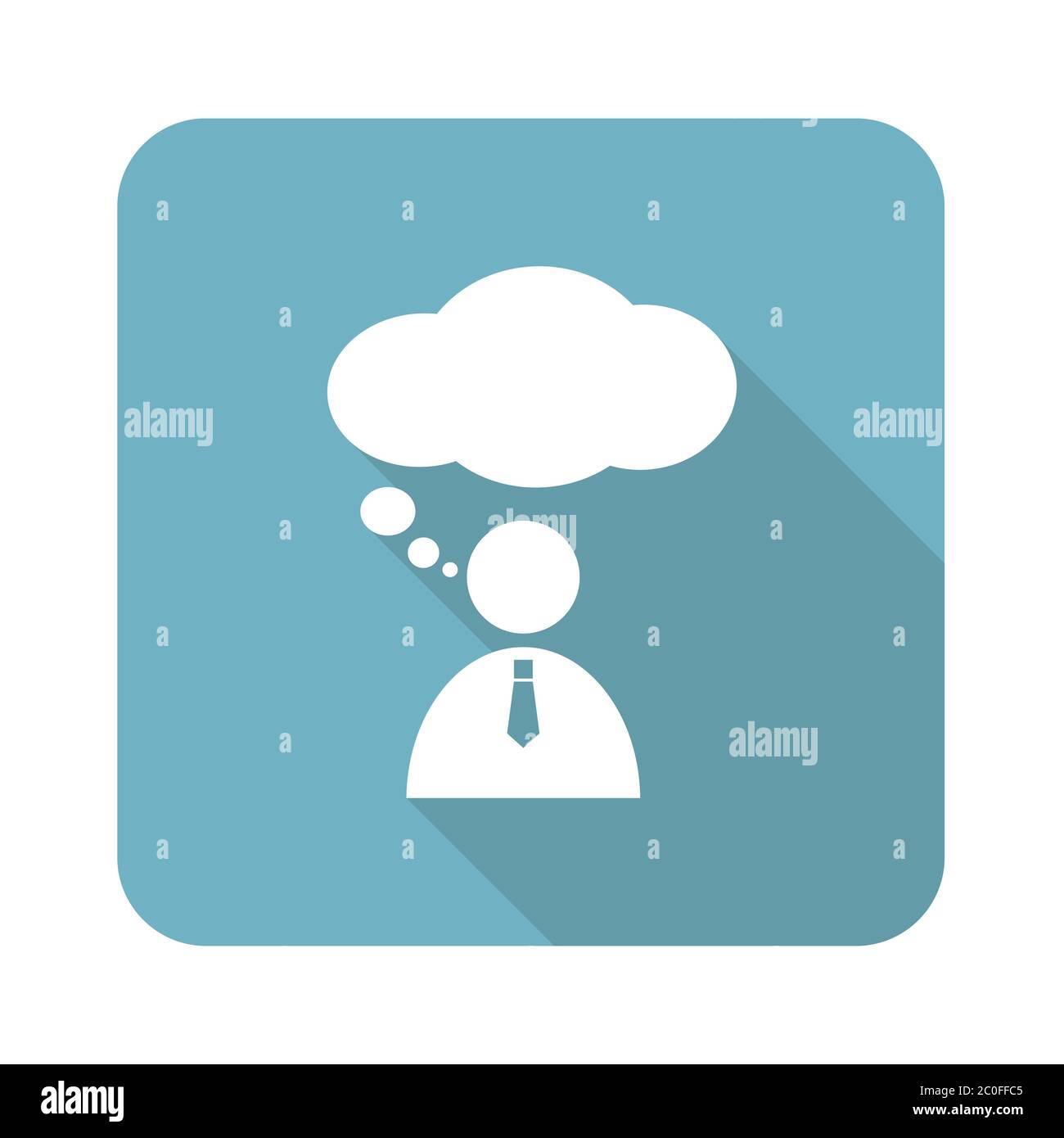 Thinking person icon Stock Photo - Alamy