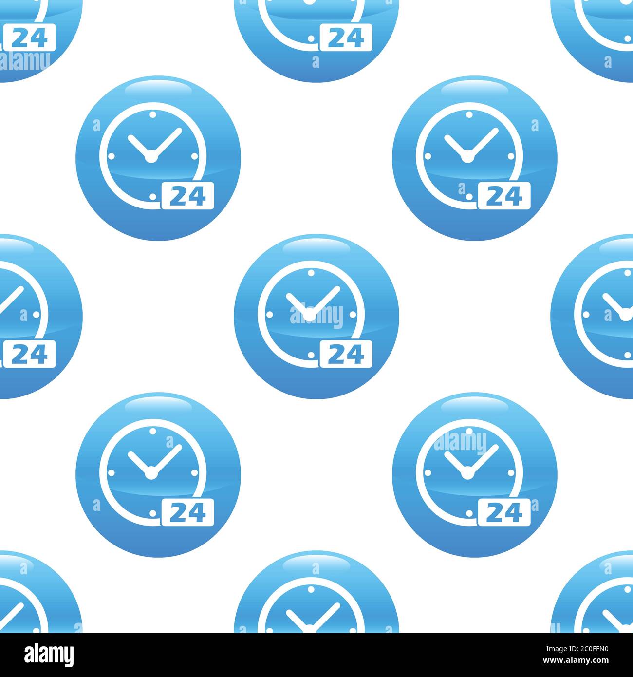 Clock 24 sign pattern Stock Photo - Alamy