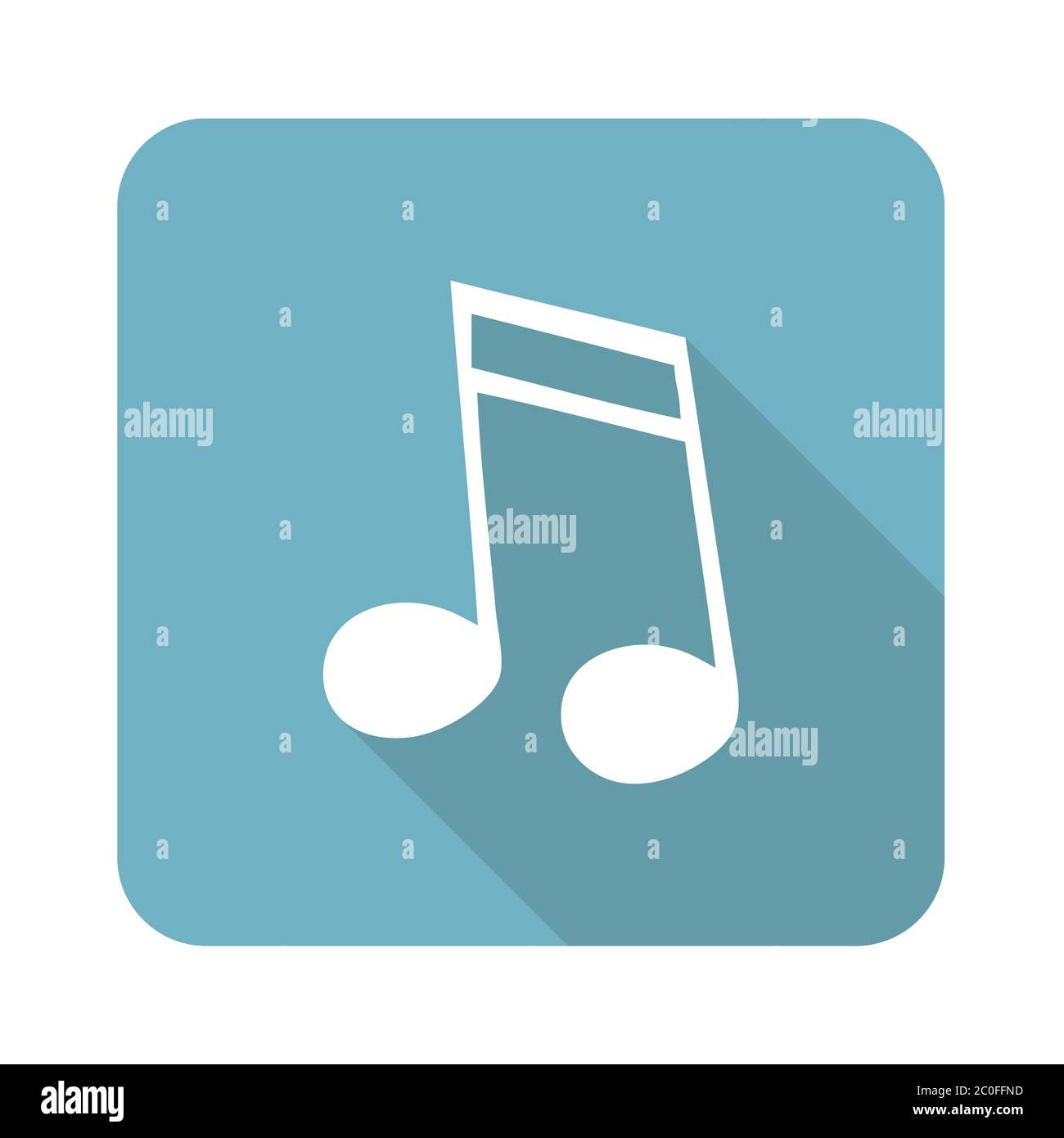 Sixteenth note icon Stock Photo - Alamy
