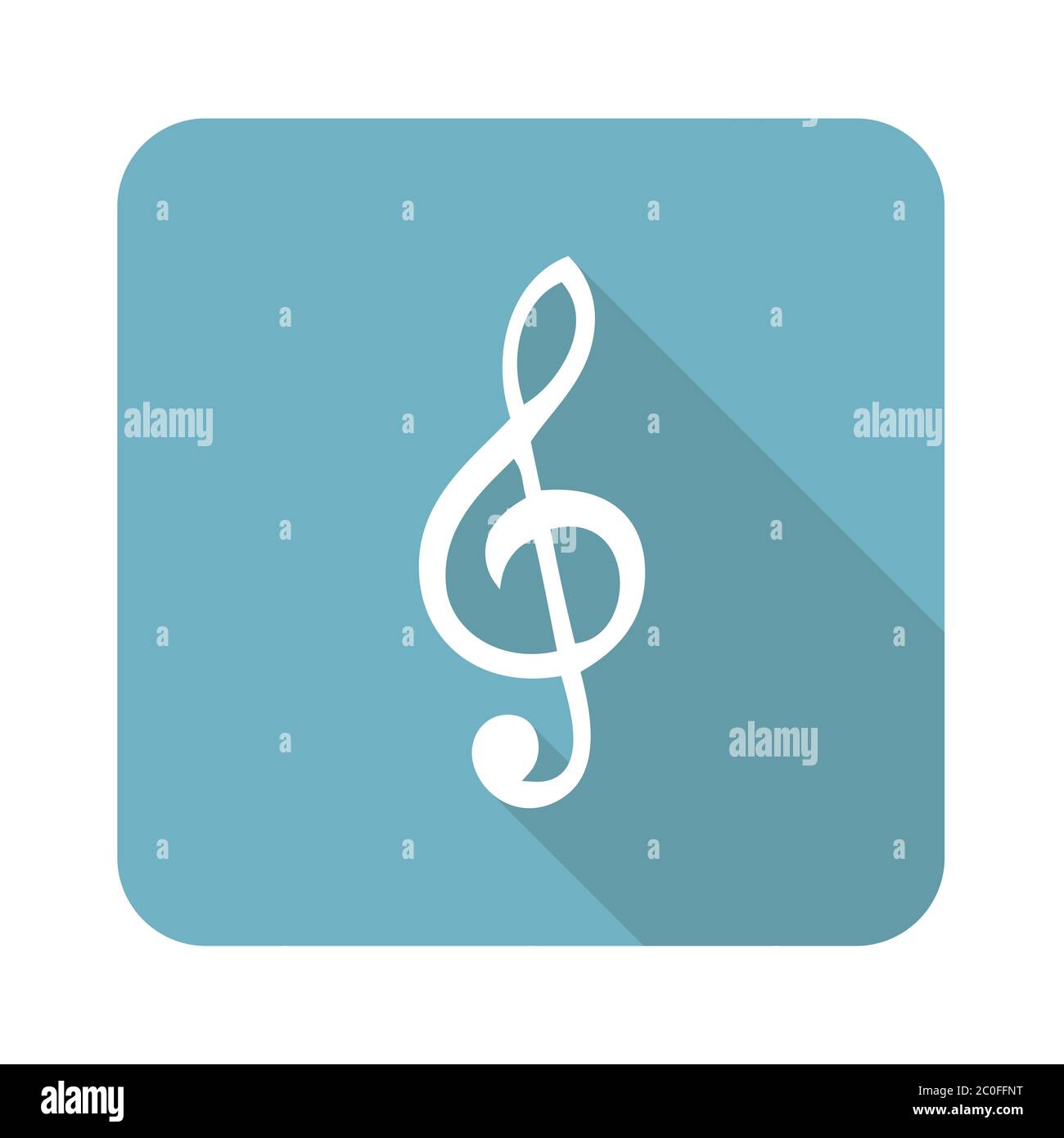 Treble clef icon Stock Photo - Alamy