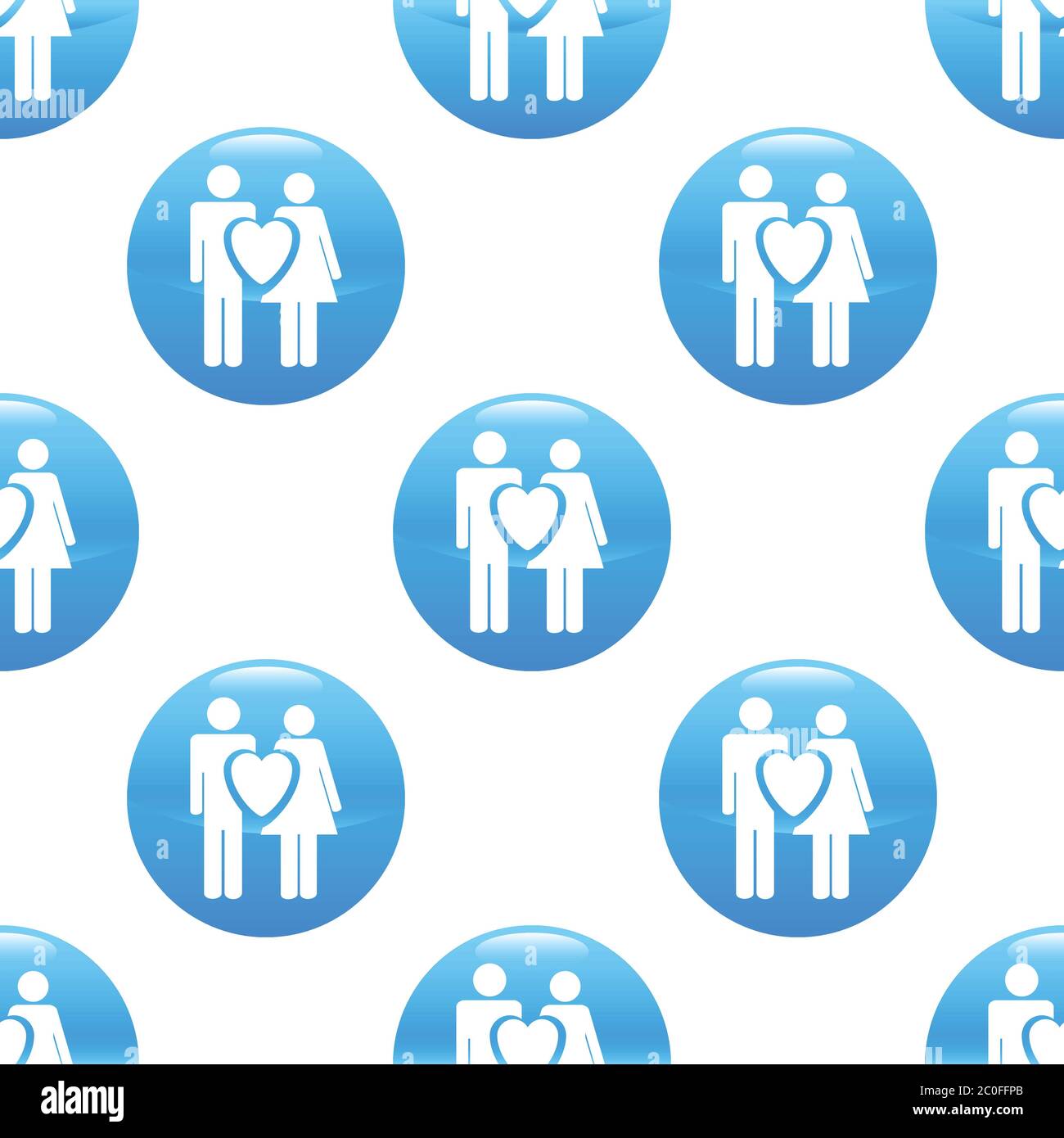 Couple in love sign pattern Stock Photo - Alamy