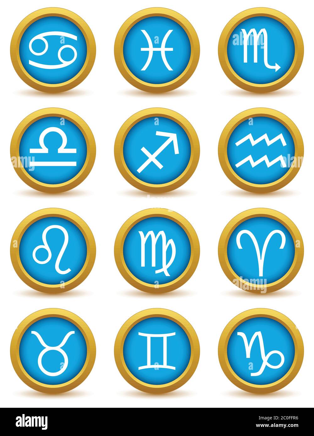 Set aries zodiac sign Cut Out Stock Images & Pictures - Alamy
