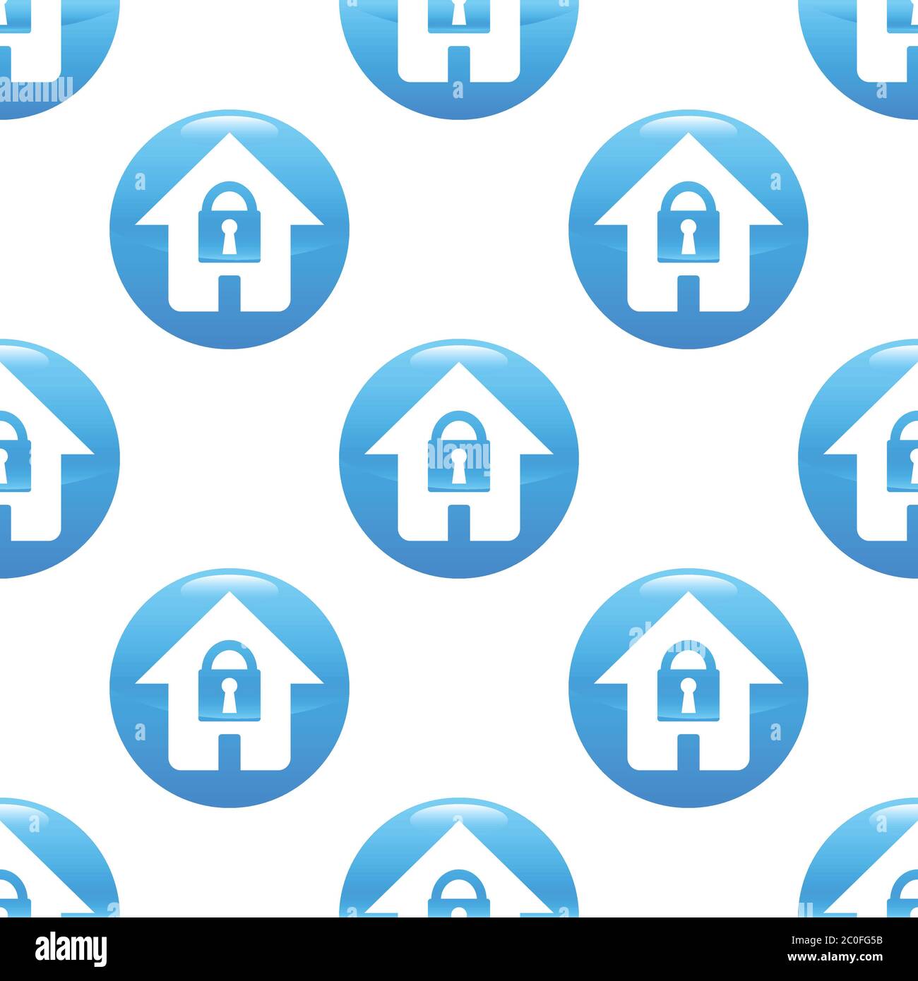 Locked house sign pattern Stock Photo - Alamy