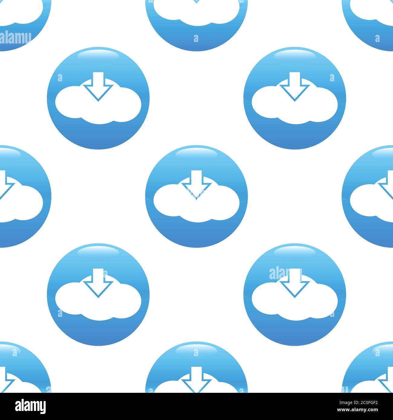 Cloud download sign pattern Stock Photo - Alamy